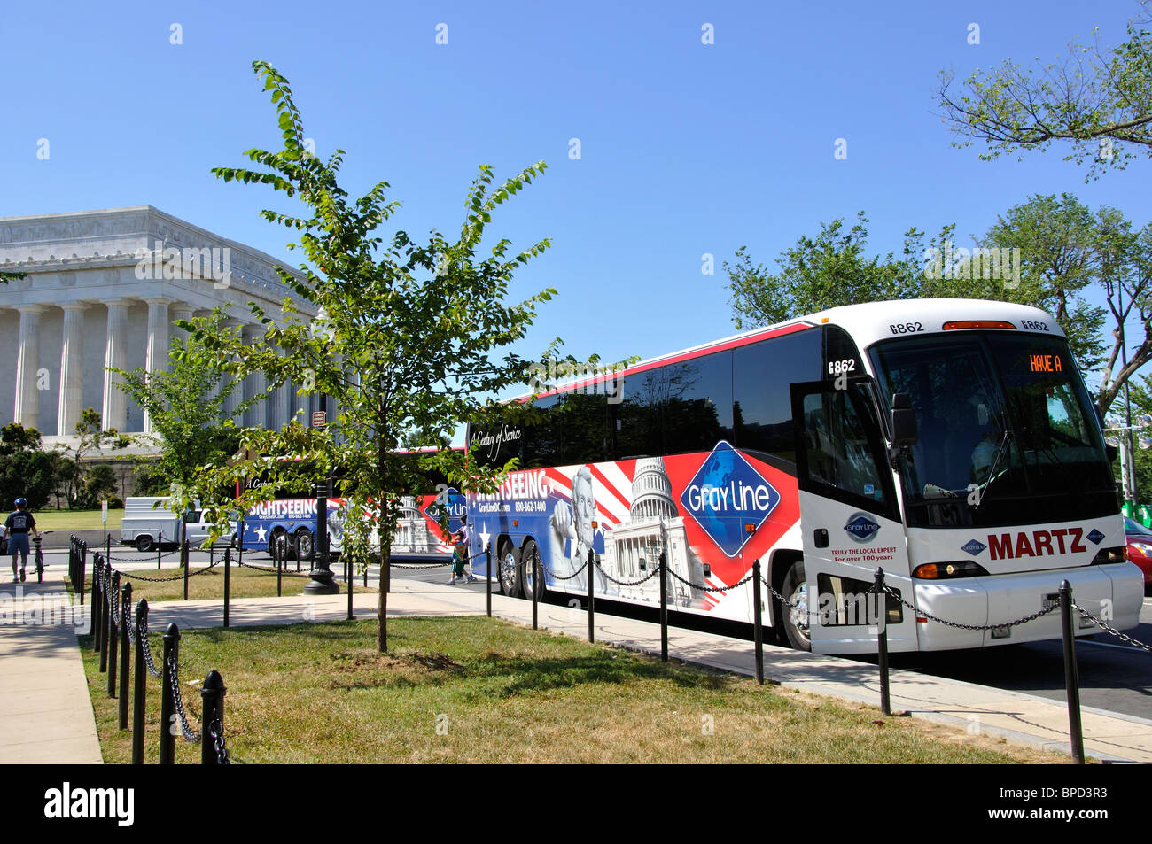 Tour bus, Washington DC, USA Stock Photo - Alamy