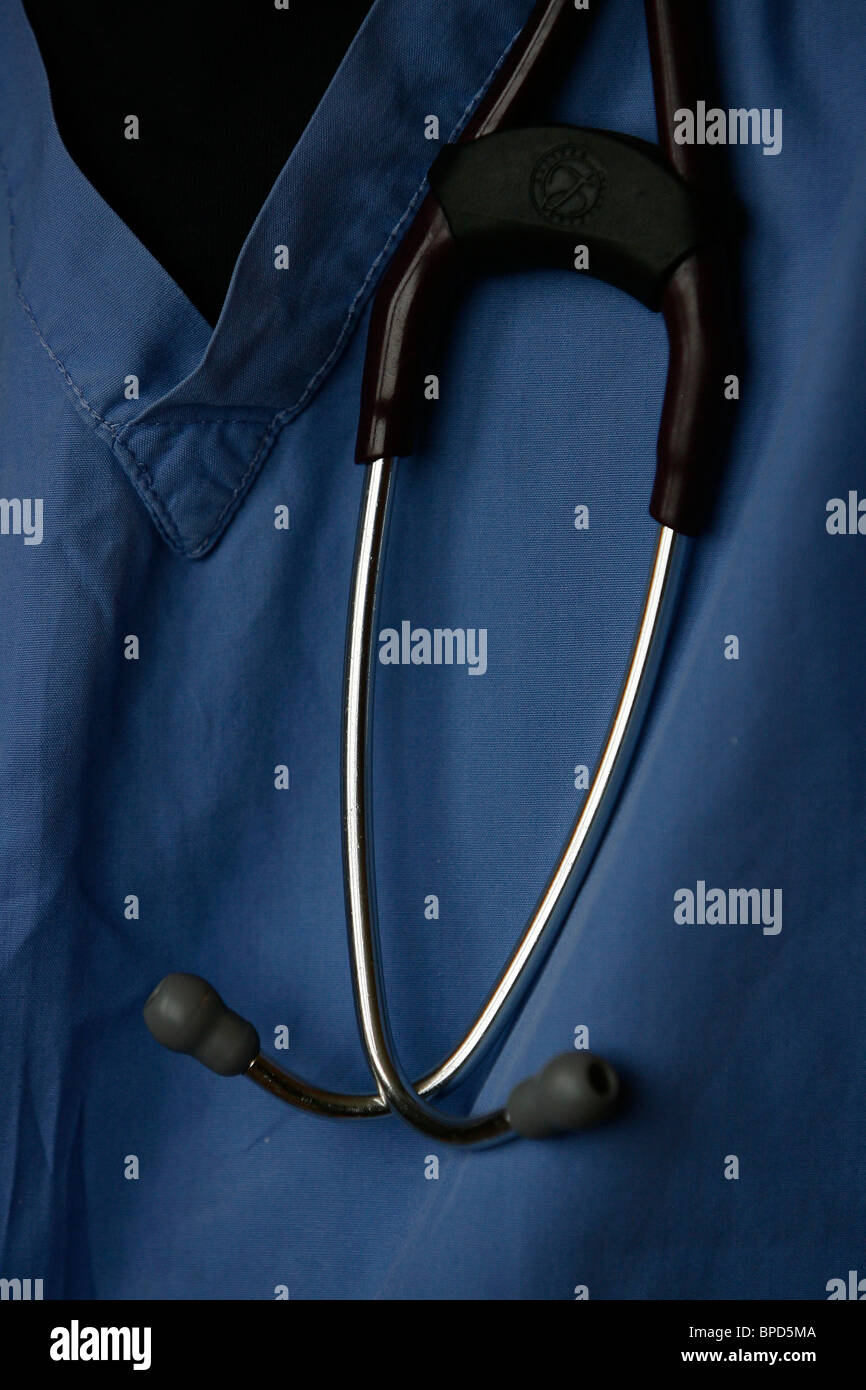 A doctors Stethoscope hangs around his neck. Picture by James Boardman ...