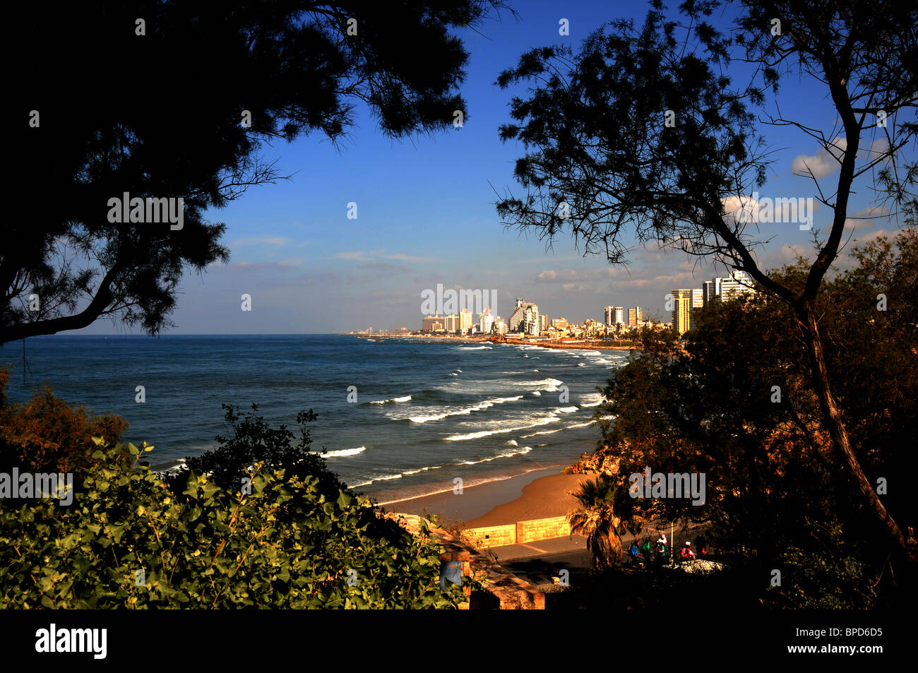 Tel Aviv shore line as seen from Jaffa Stock Photo - Alamy