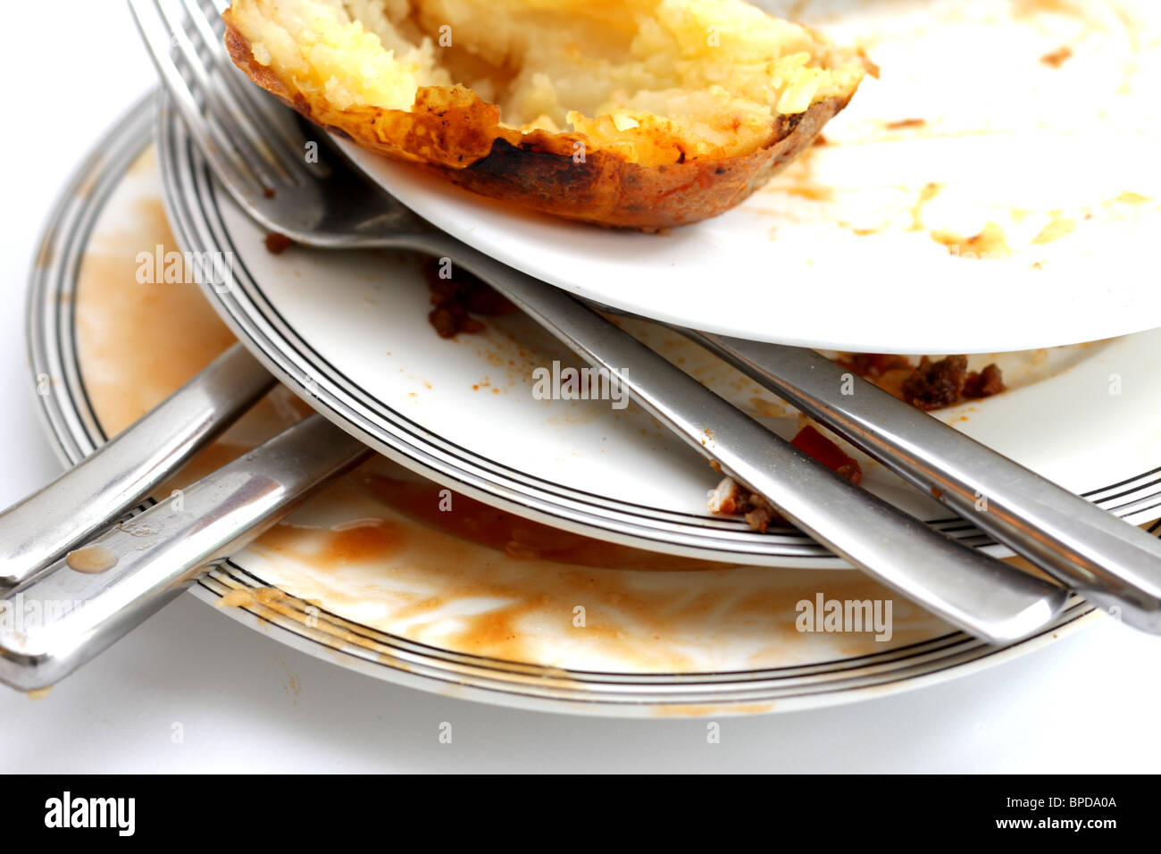 Dirty dishes piled up hi-res stock photography and images - Alamy