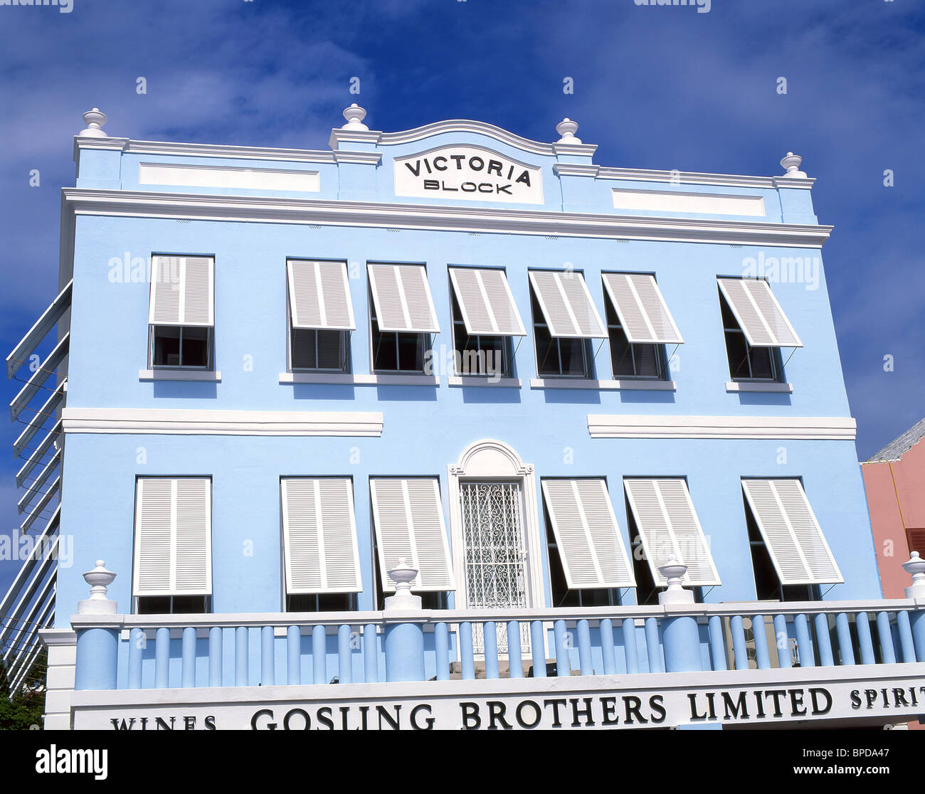 Colonial building, Front Street, Hamilton, Pembroke Parish, Bermuda ...
