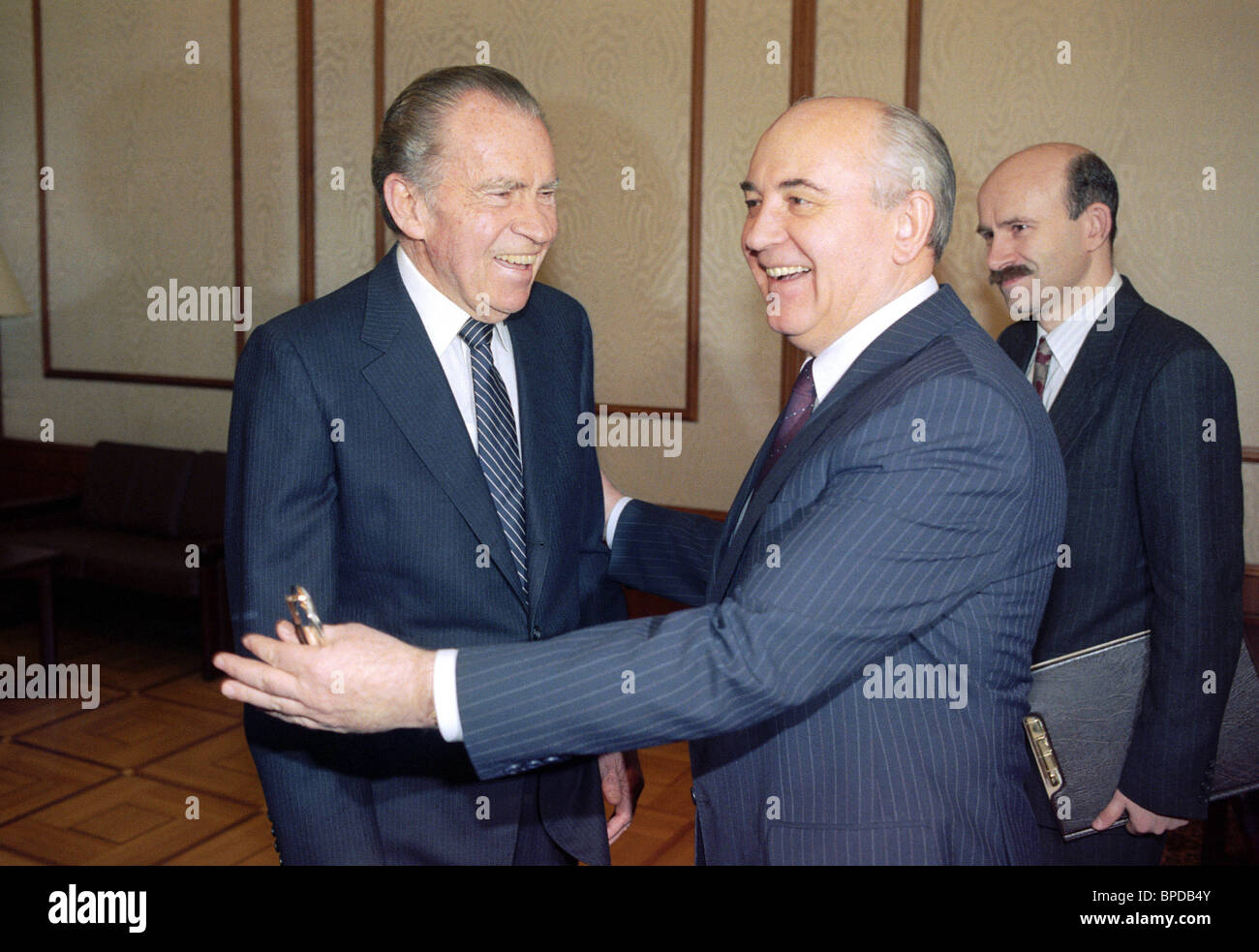 Meeting With Gorbachev High Resolution Stock Photography and Images - Alamy