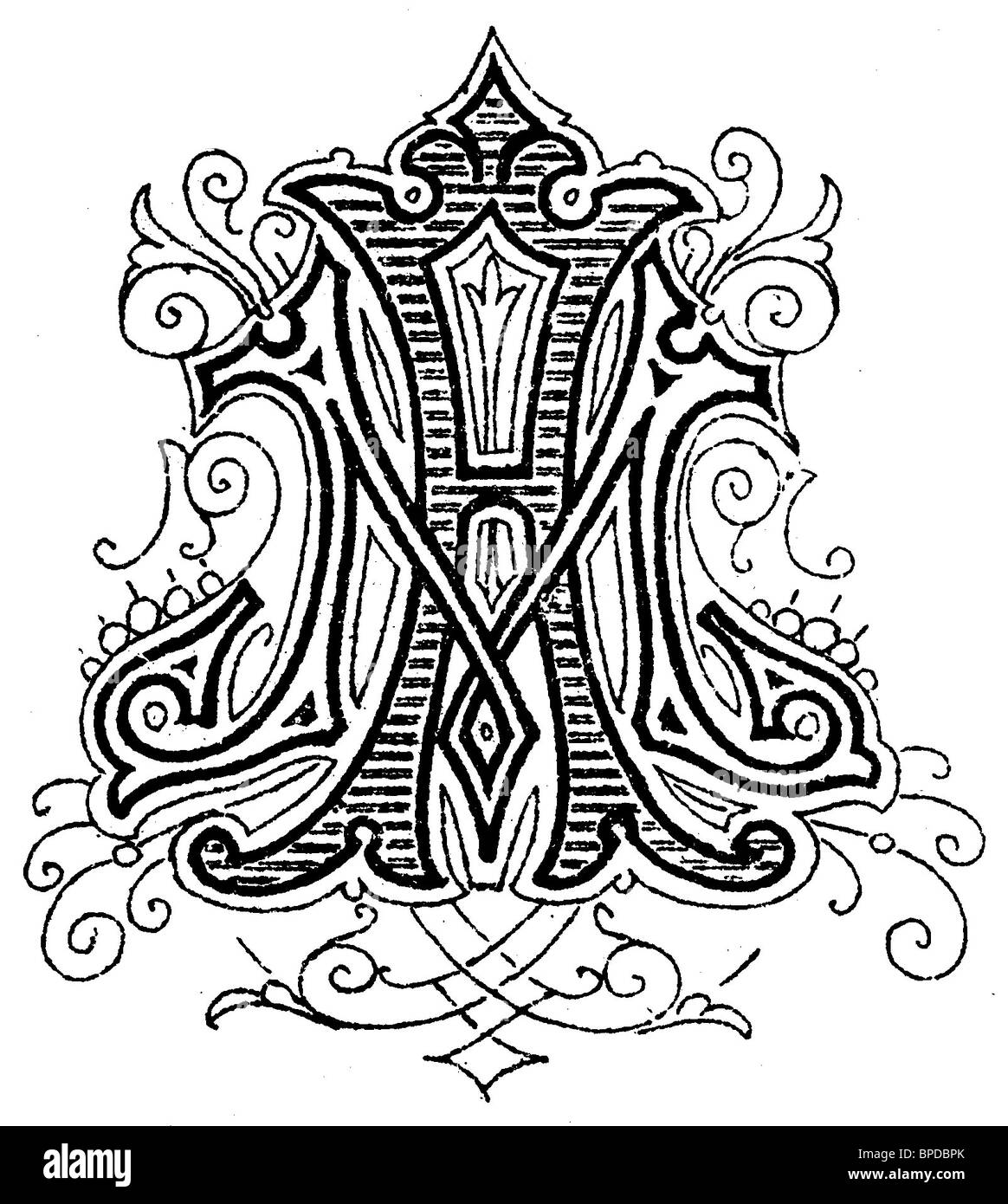 monogram MA Stock Photo - Alamy