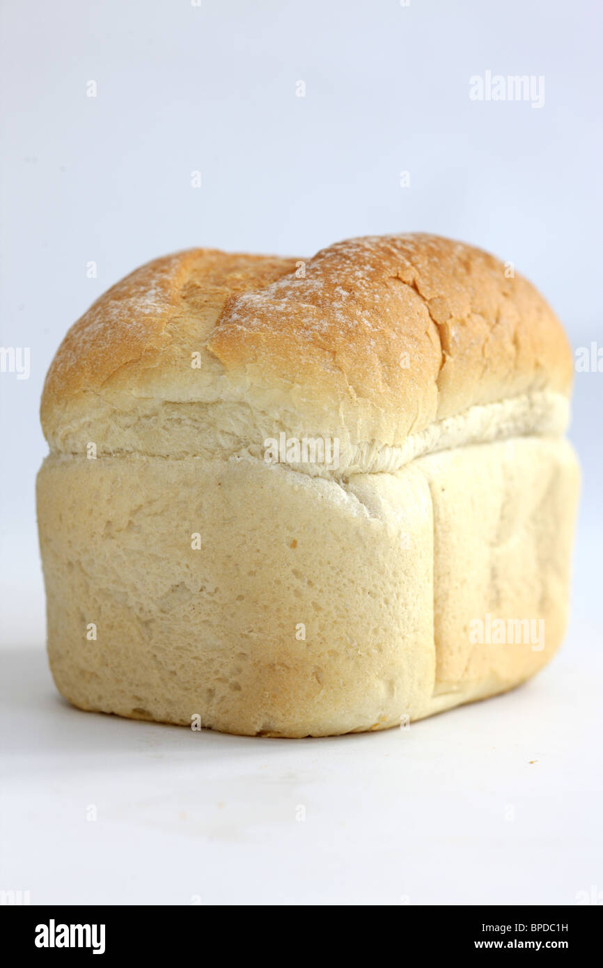 White Farmhouse Loaf Stock Photo - Alamy