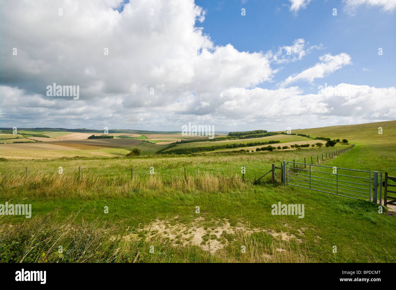 A View Over The South Downs Seen From The Falmer Road Near Woodingdean ...