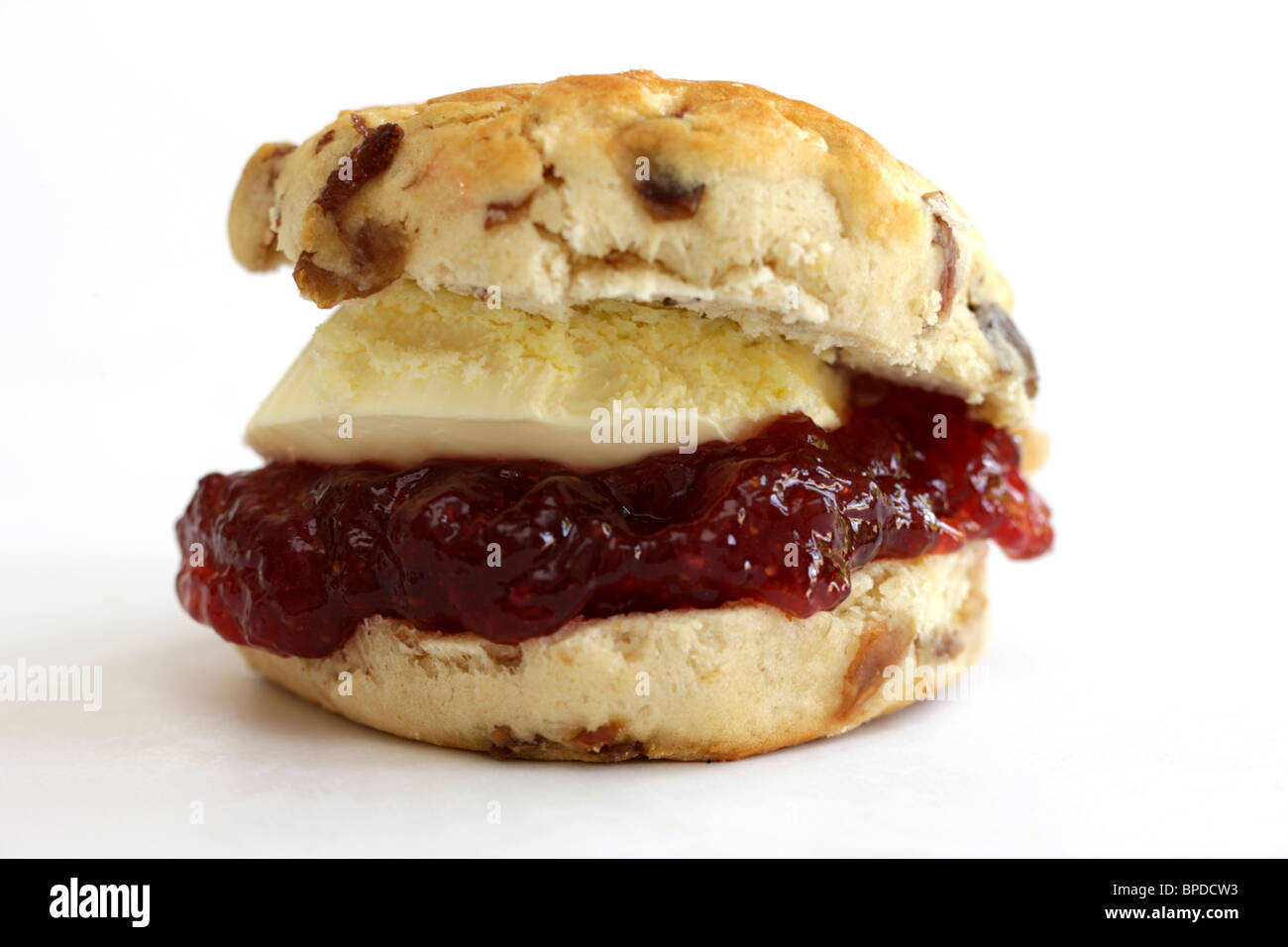Scone jam cream Cut Out Stock Images & Pictures - Alamy