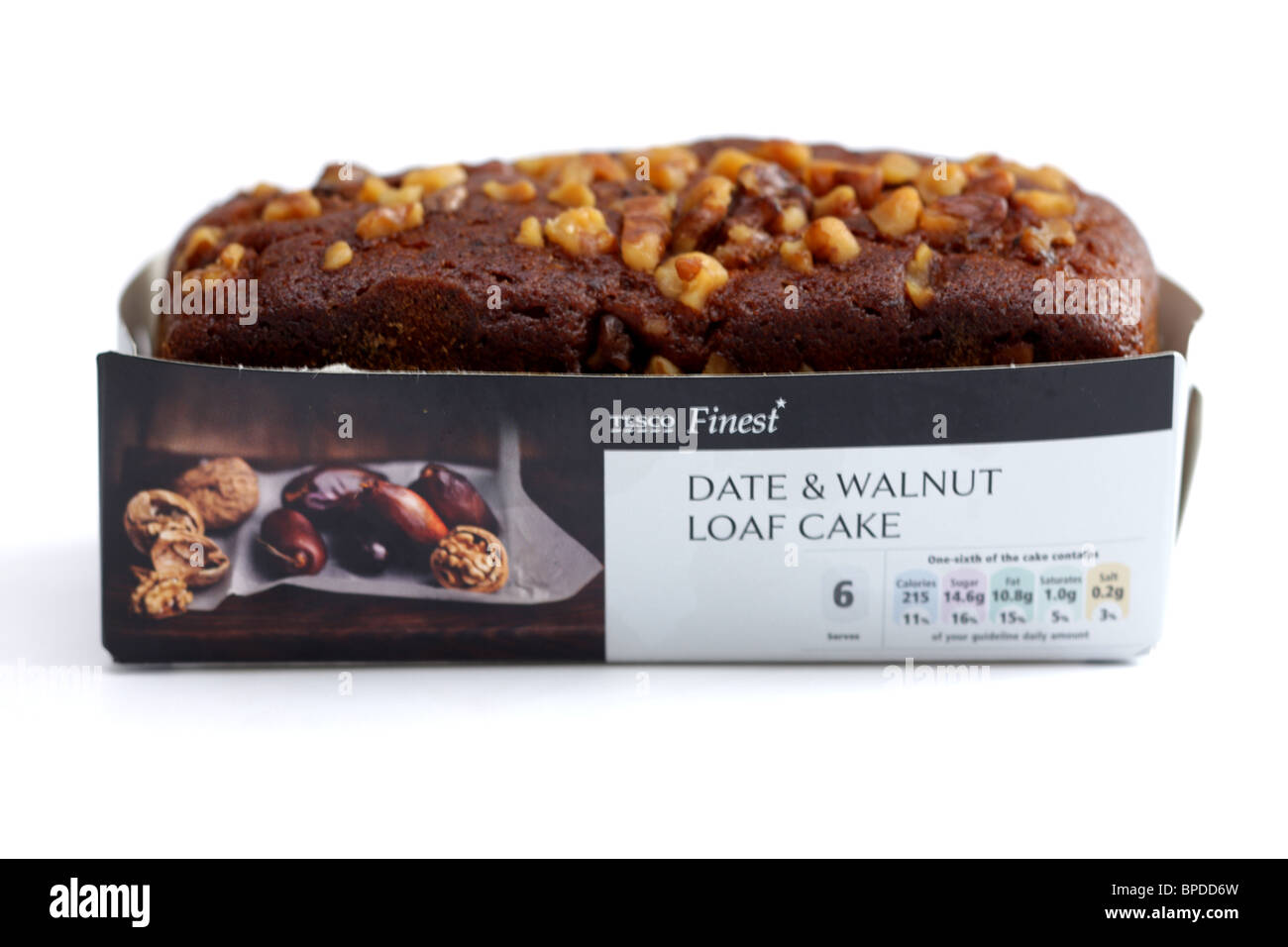 Tesco's Date and Wallnut Loaf Cake Stock Photo - Alamy