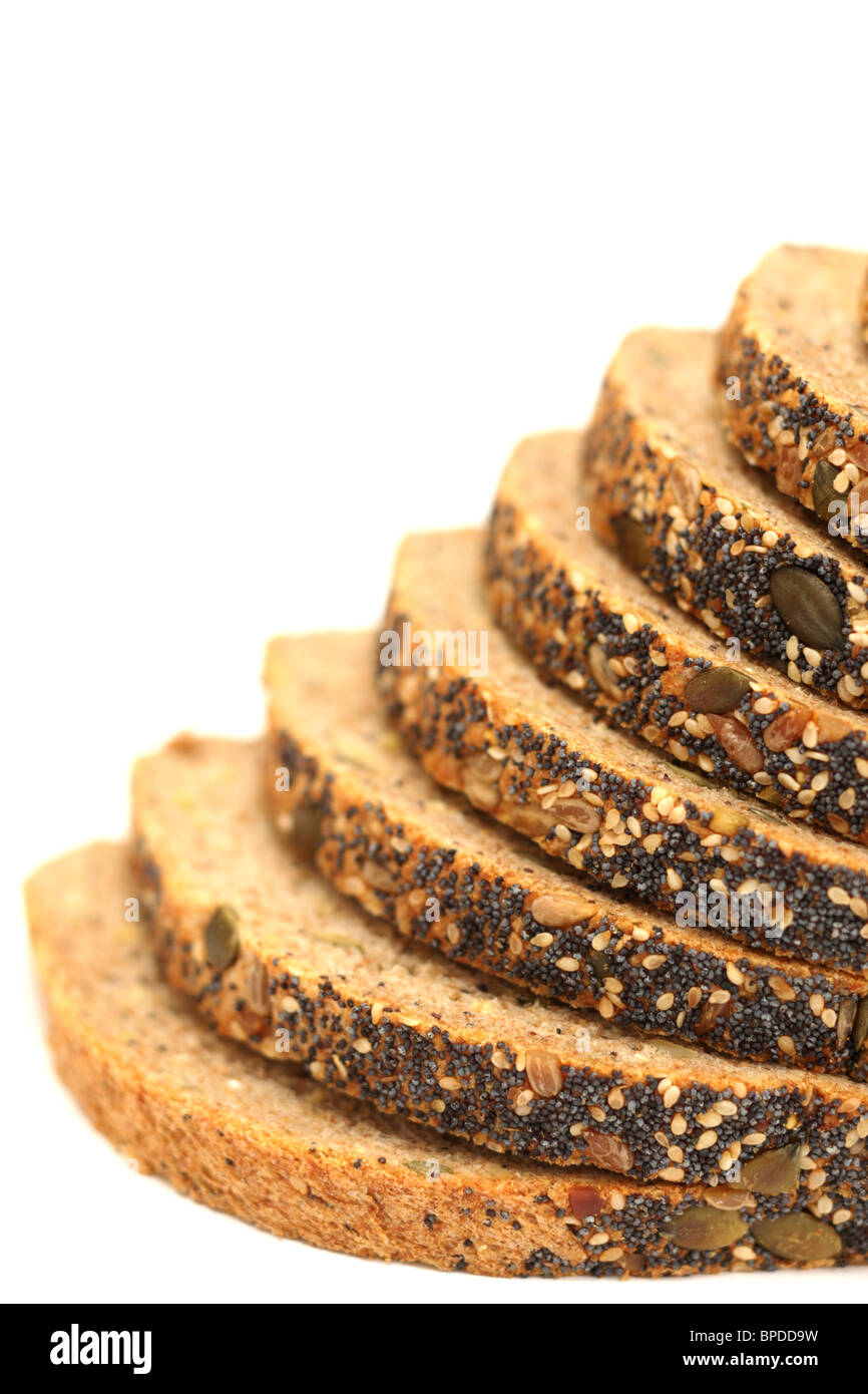 Sliced Seeded Bloomer Loaf Stock Photo - Alamy