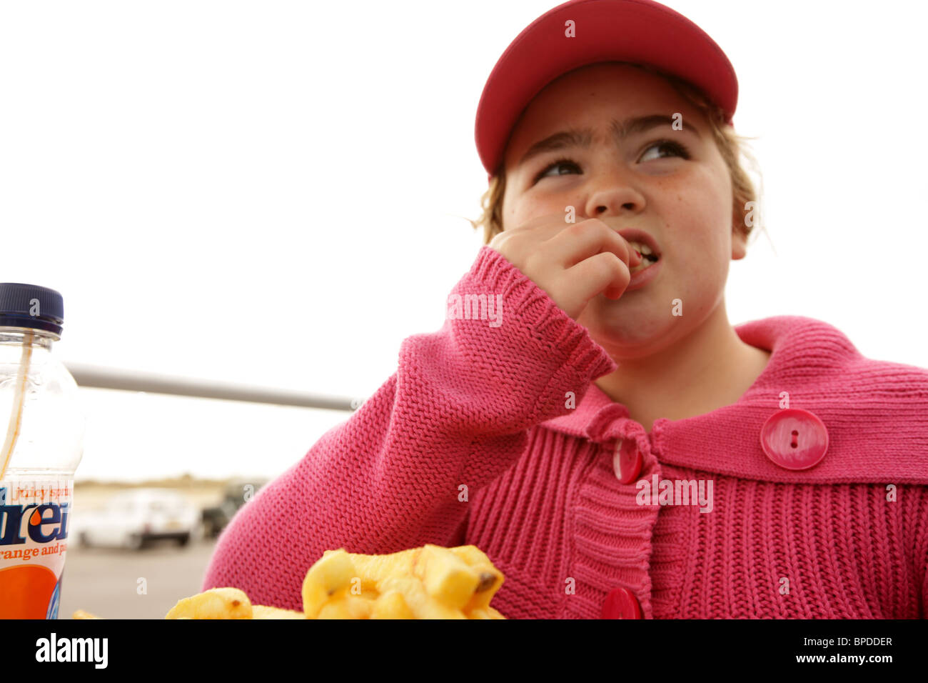 Child Eating Chips Stock Photo - Alamy