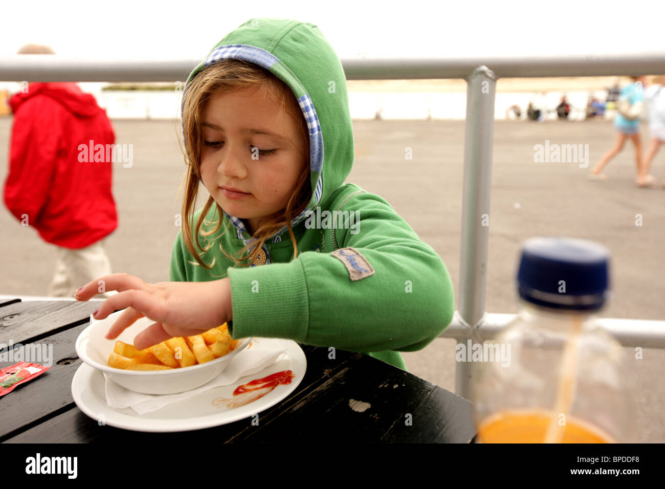 Child Eating Chips Stock Photo - Alamy
