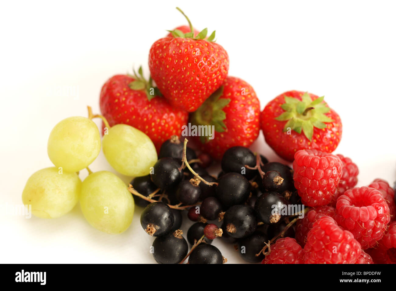 Berries and Grapes Stock Photo - Alamy