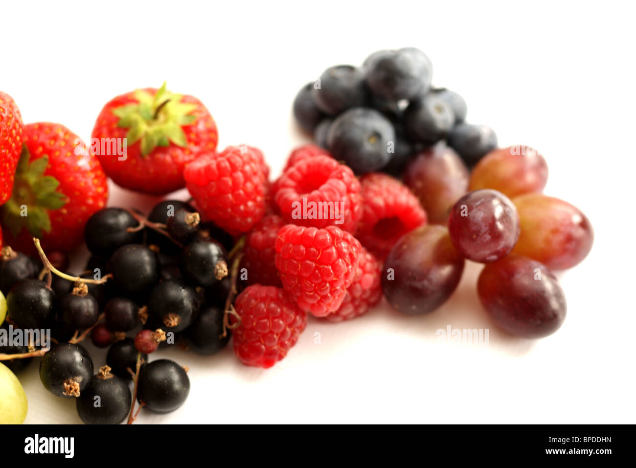 Berries and Grapes Stock Photo - Alamy