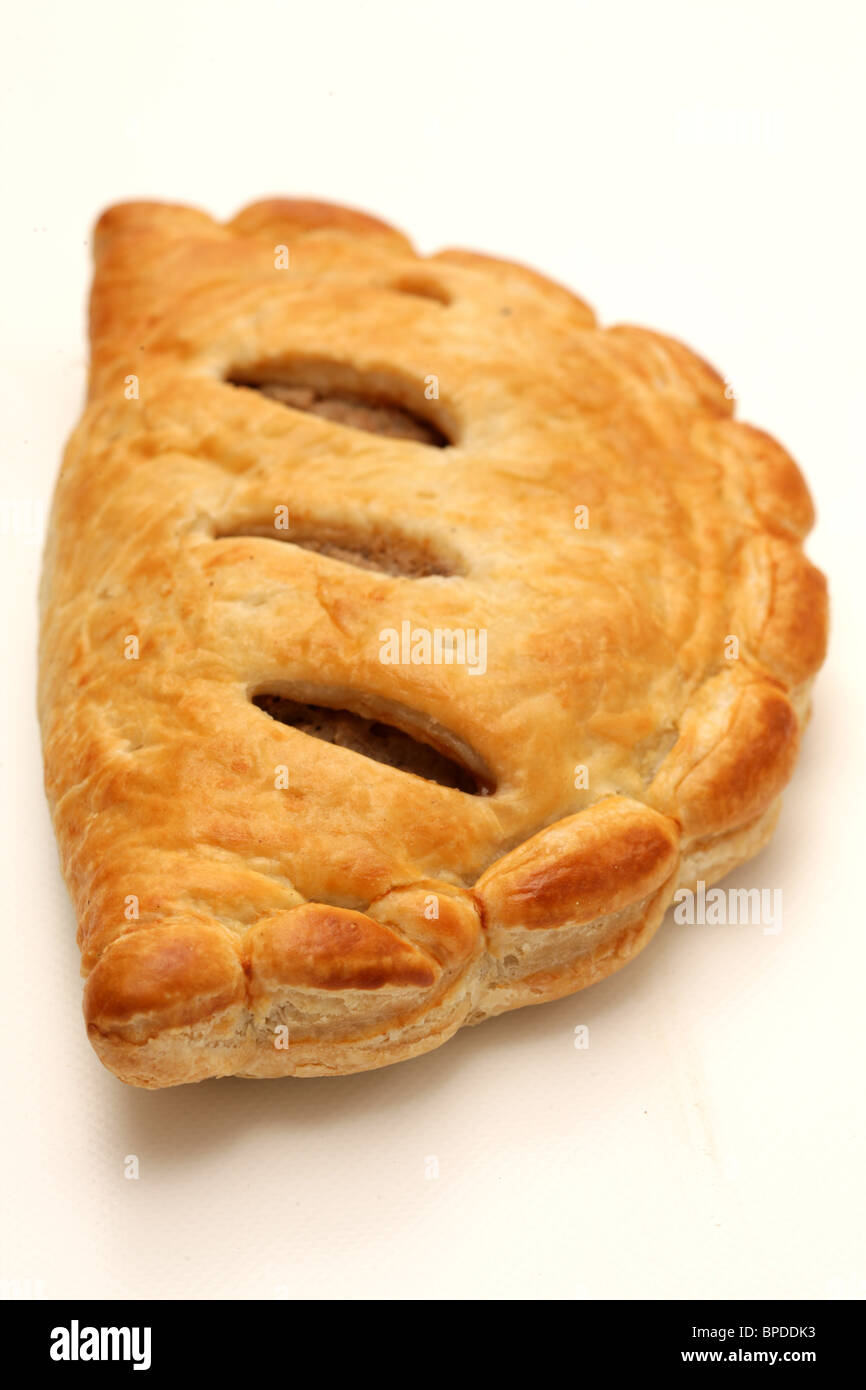 Freshly Baked Tasty Authentic Cornish Pasty Against A White Background ...