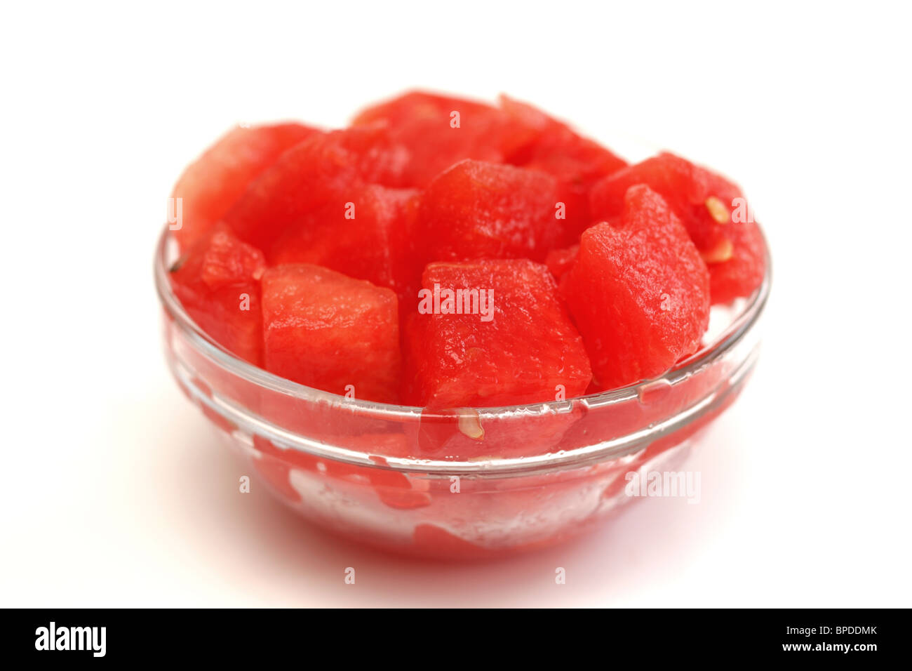 Bowl of Chopped Water Melon Stock Photo - Alamy