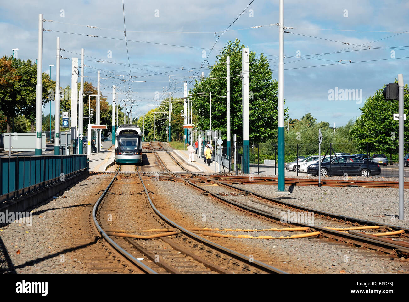 Nottingham tram stop hi-res stock photography and images - Alamy