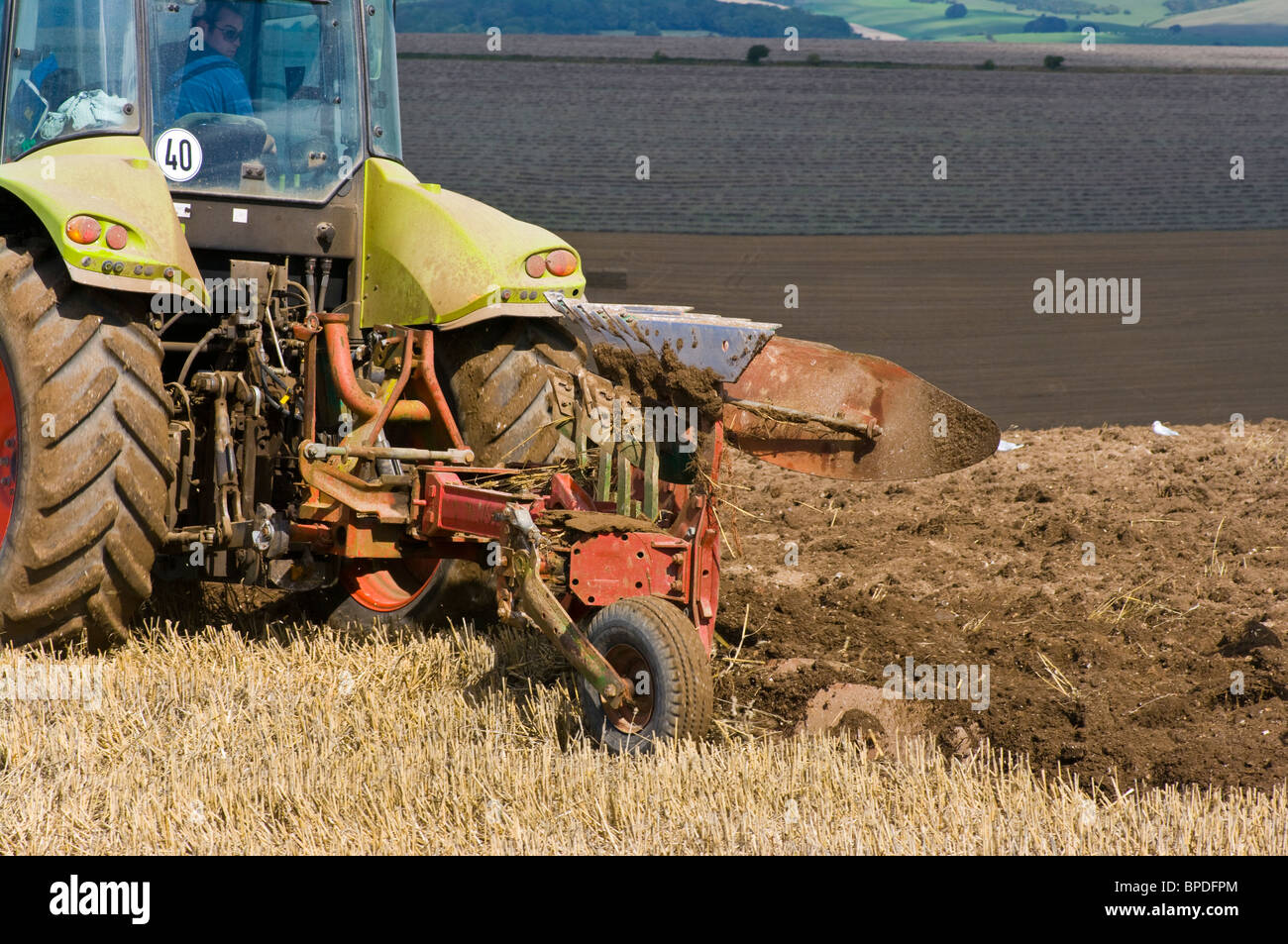 Back view tractor on hi-res stock photography and images - Alamy