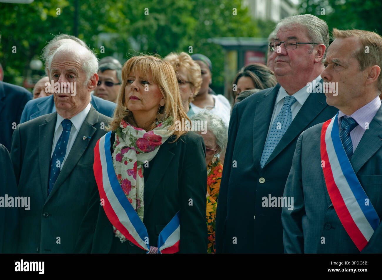 Paris, France, Crowd of French Politicians with Official Sashes ...
