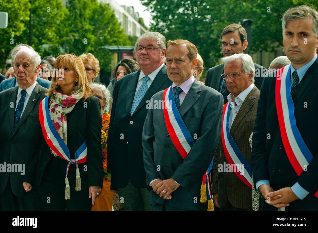 Paris, France, Crowd of French Politicians, with Official Sashes ...