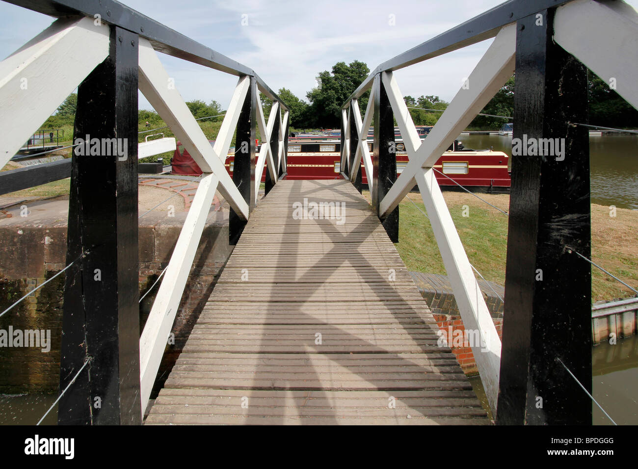 A bridge over a canal Stock Photo - Alamy