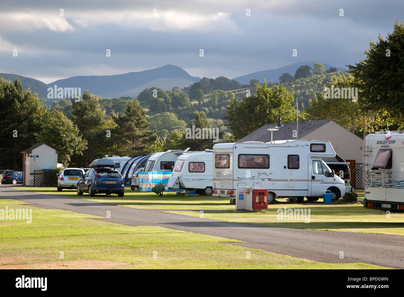 Camp site wales hi-res stock photography and images - Alamy