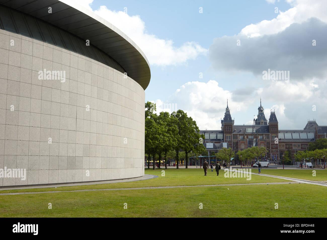 Museumplein in Amsterdam Stock Photo - Alamy