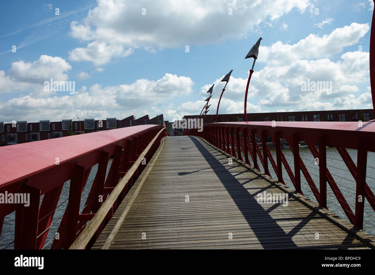 Eastern Docklands walk in Amsterdam Stock Photo - Alamy