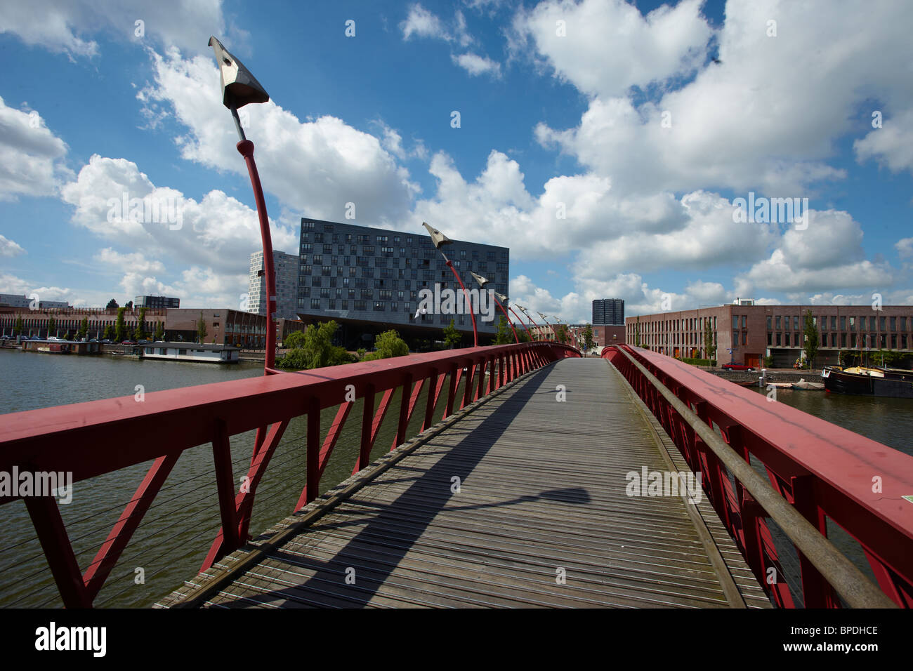 Eastern Docklands walk in Amsterdam Stock Photo - Alamy