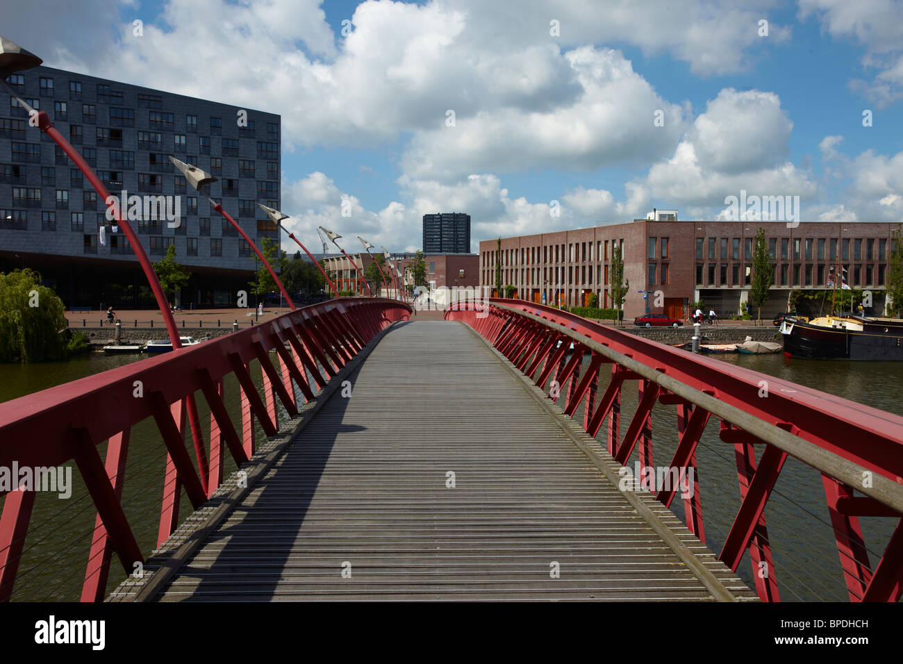 Eastern Docklands walk in Amsterdam Stock Photo - Alamy
