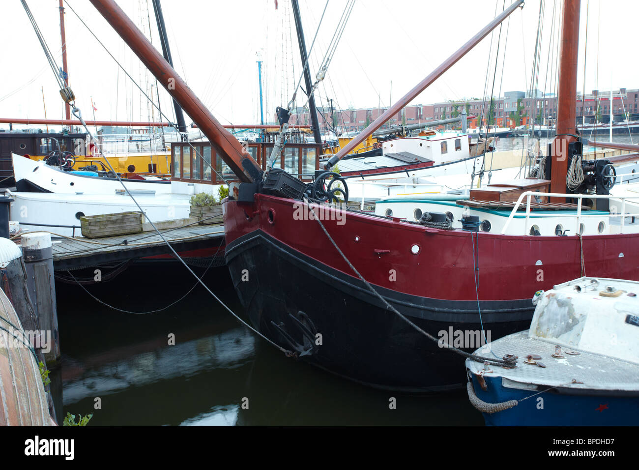 Eastern Docklands walk in Amsterdam Stock Photo - Alamy