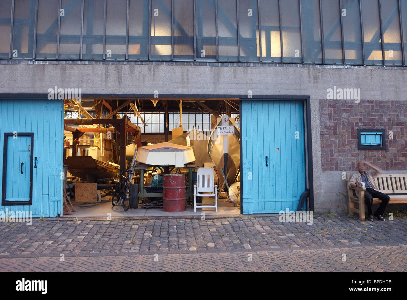 Eastern Docklands walk in Amsterdam Stock Photo - Alamy