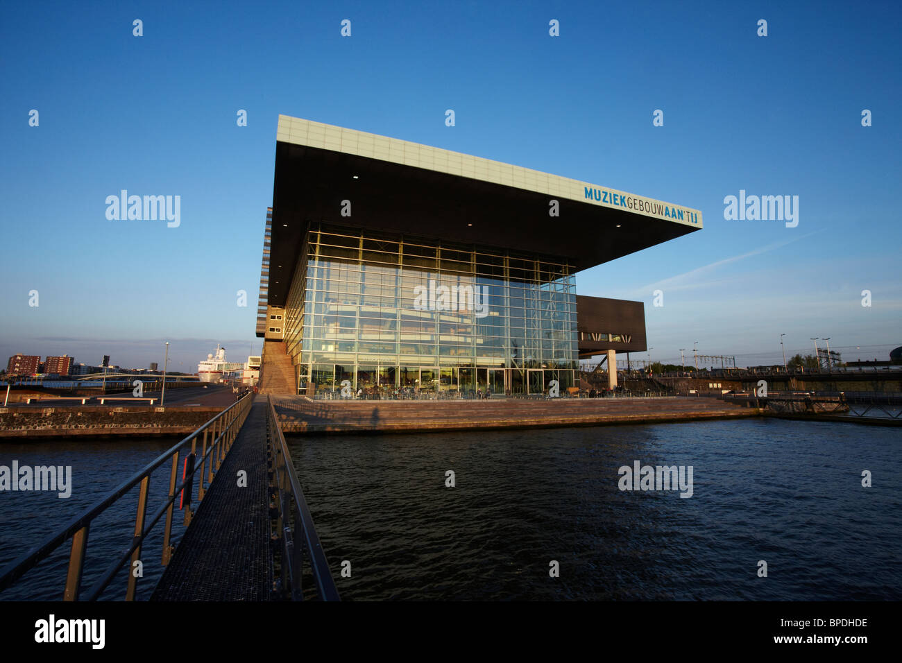 Eastern Docklands walk in Amsterdam Stock Photo - Alamy