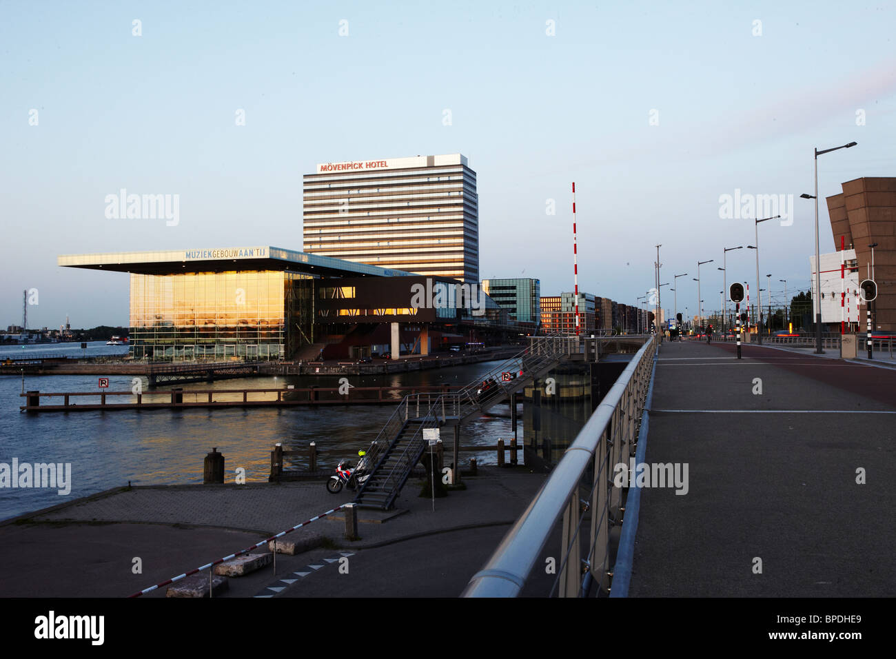 Eastern Docklands walk in Amsterdam Stock Photo - Alamy