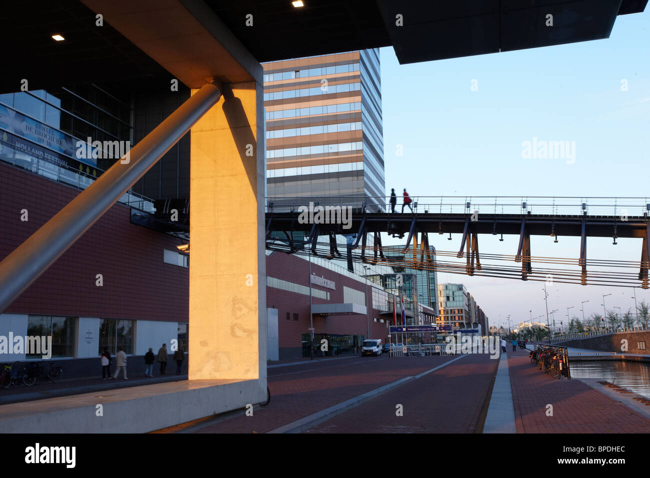 Eastern Docklands walk in Amsterdam Stock Photo - Alamy