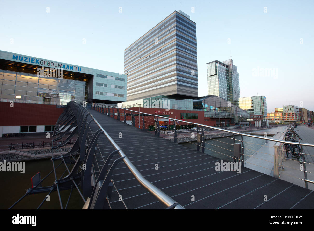 Eastern Docklands walk in Amsterdam Stock Photo - Alamy