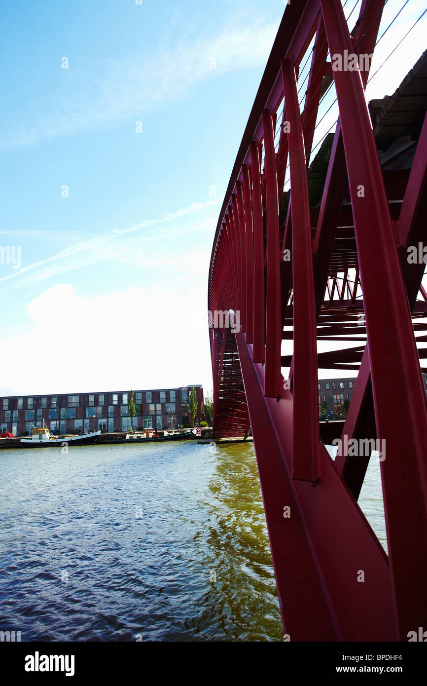 Eastern Docklands walk in Amsterdam Stock Photo - Alamy