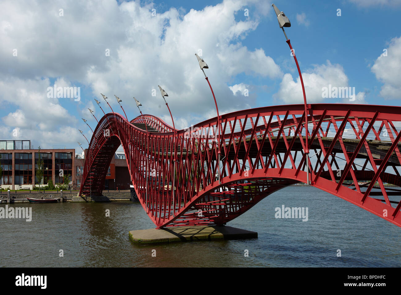Eastern Docklands walk in Amsterdam Stock Photo - Alamy