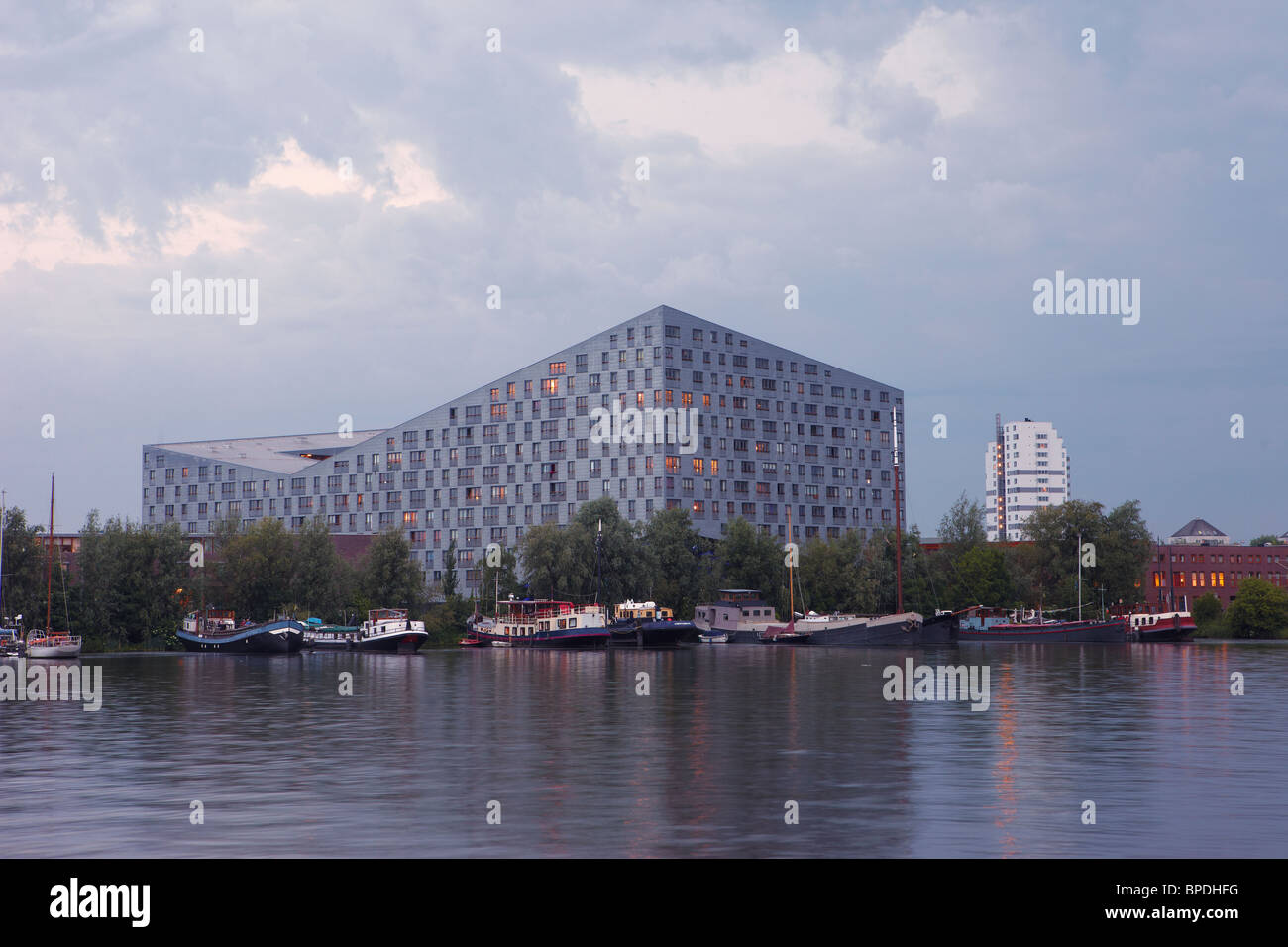 Eastern Docklands walk in Amsterdam Stock Photo - Alamy