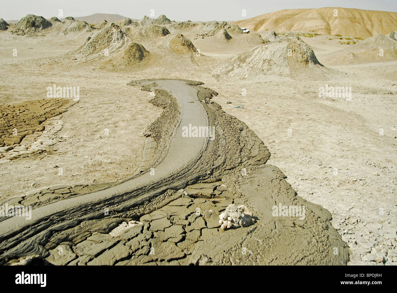 Azerbaijan, Qobustan, view of a muddy land next to mud volcanoes Stock ...