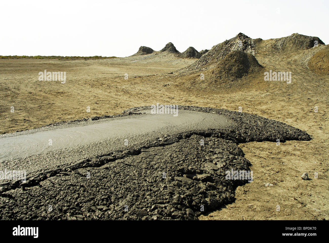 Azerbaijan, Qobustan, view of a muddy land Stock Photo - Alamy