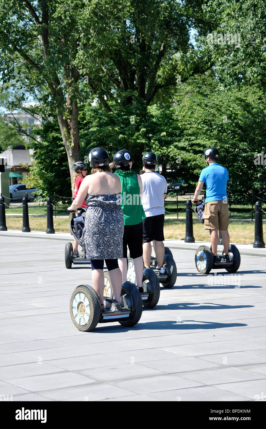 Tourists on Segway Scooter Tour, Washington DC, USA Stock Photo - Alamy