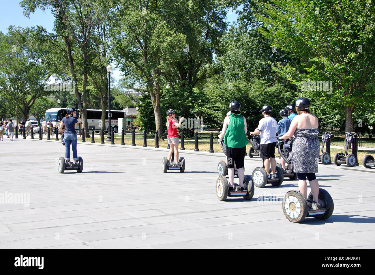 Tourists on Segway Scooter Tour, Washington DC, USA Stock Photo - Alamy