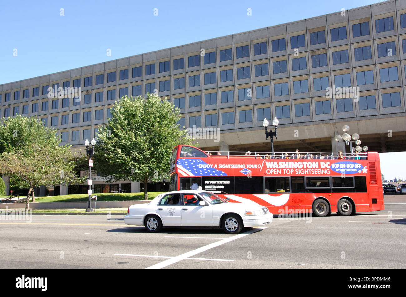 Tour bus, Washington DC, USA Stock Photo - Alamy
