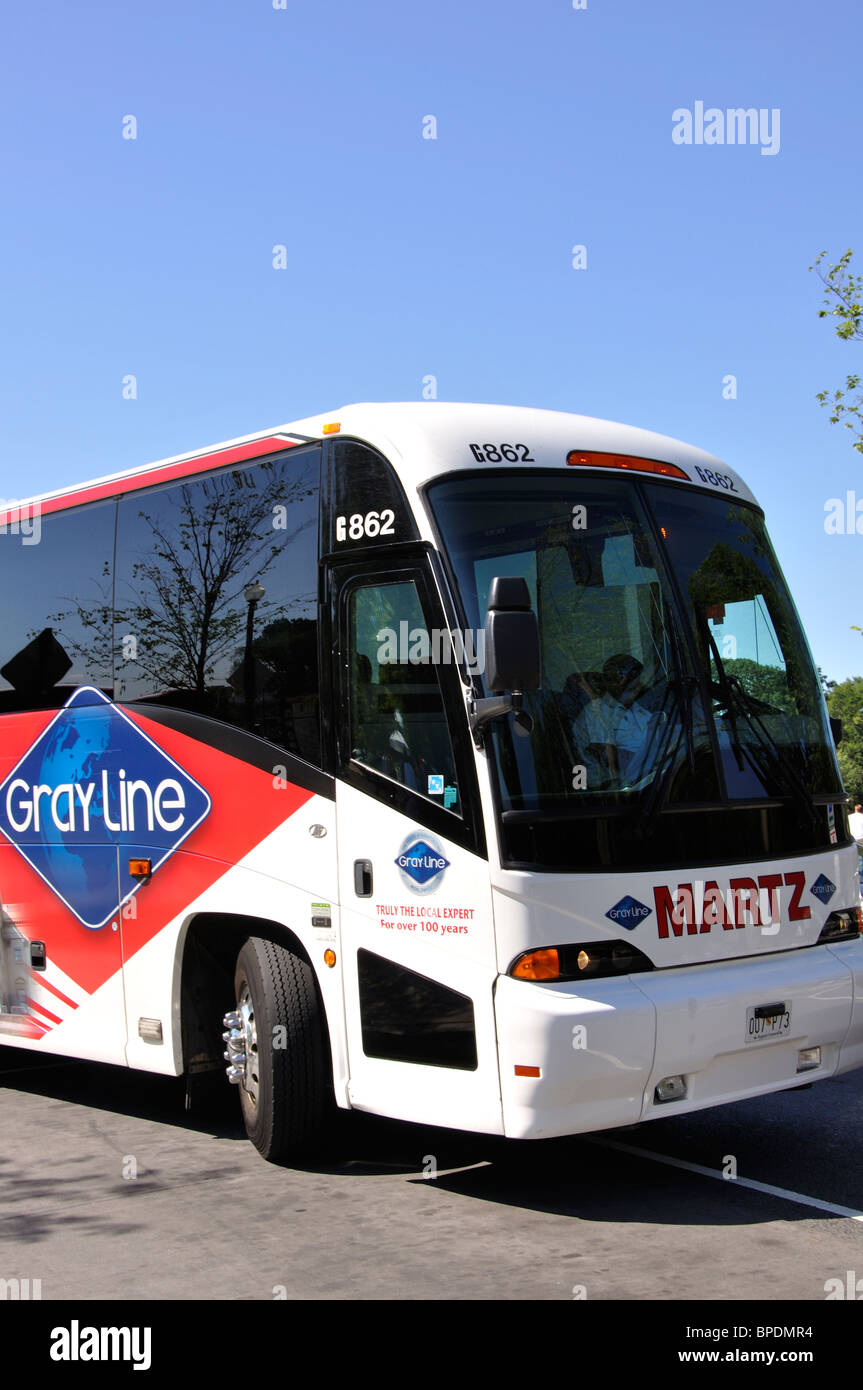 Tour bus, Washington DC, USA Stock Photo - Alamy