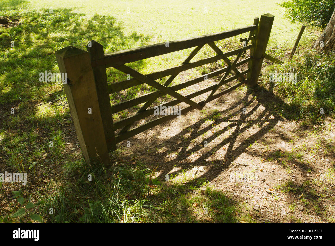 a locked gate with a chain Stock Photo - Alamy