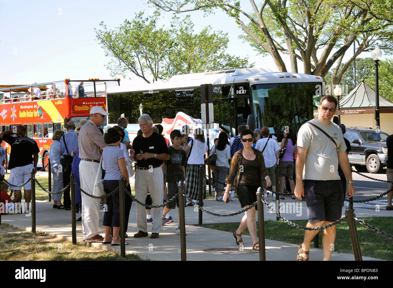 Tour bus, Washington DC, USA Stock Photo - Alamy