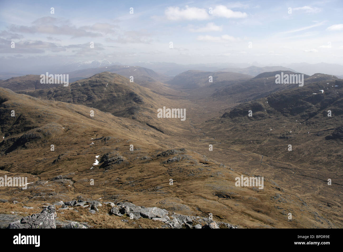 Looking towards the corbett of Sgorr Craobh a'Chaorainn from Sgorr ...