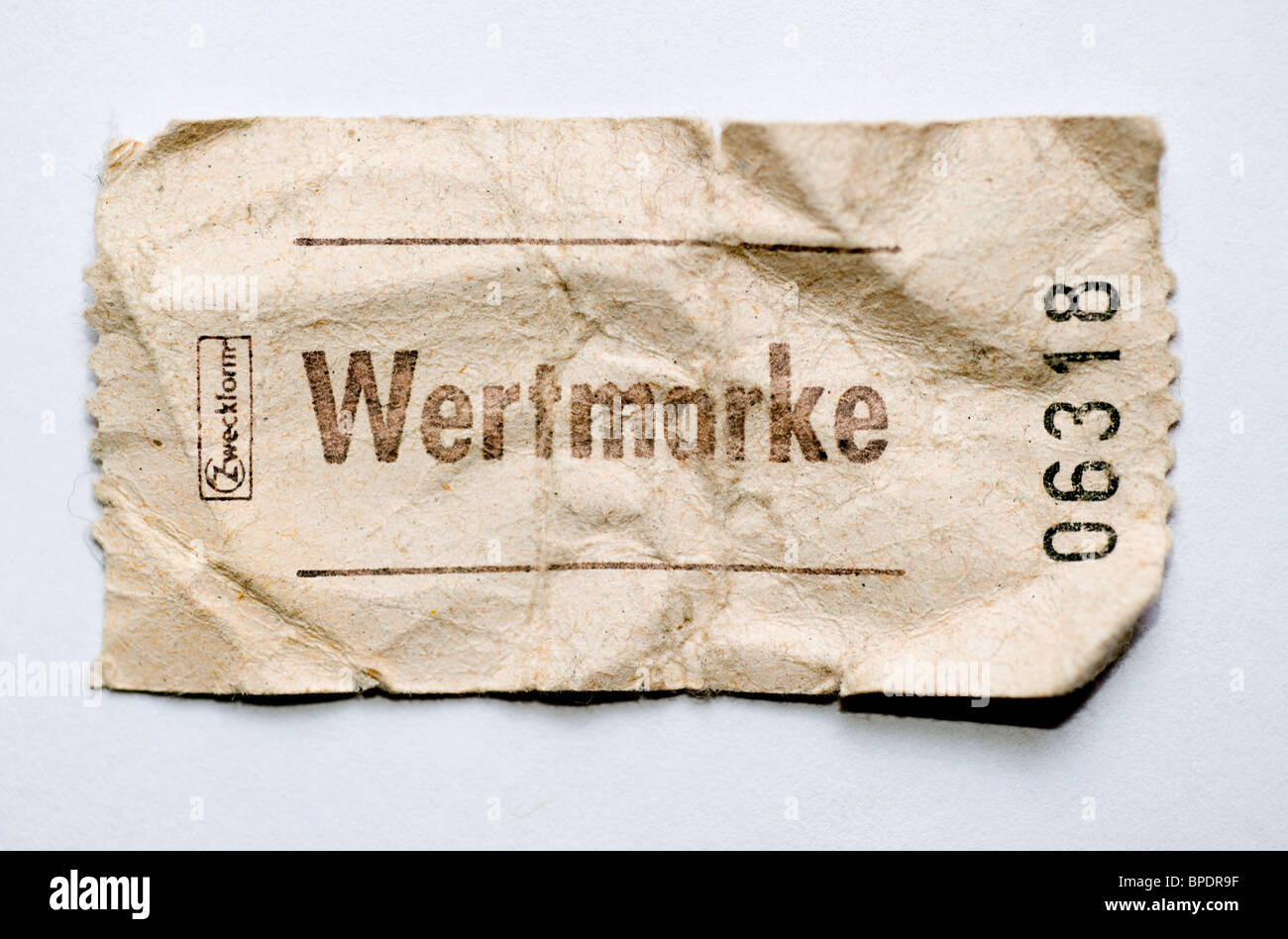 Old paper token Stock Photo - Alamy