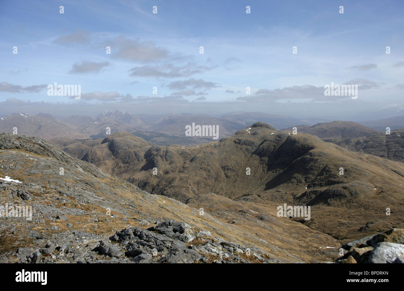 Looking towards the corbett of Sgorr Craobh a'Chaorainn from Sgorr ...