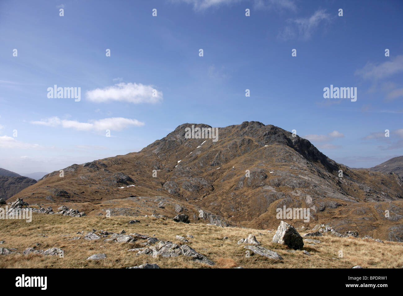 Looking towards the corbett of Sgorr Craobh a'Chaorainn from Sgorr ...