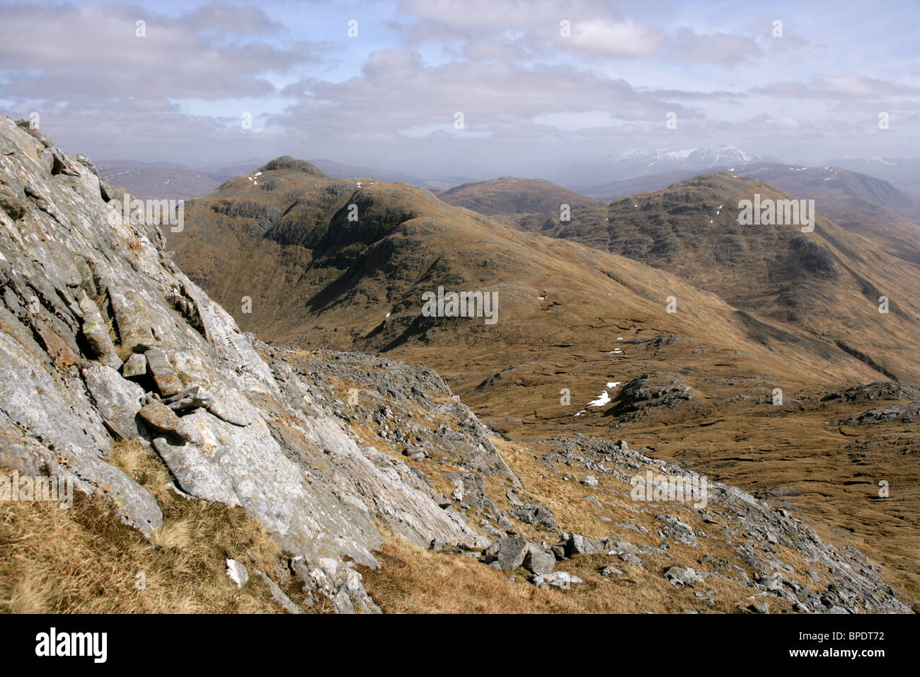 Looking towards the corbett of Sgorr Craobh a'Chaorainn from Sgorr ...